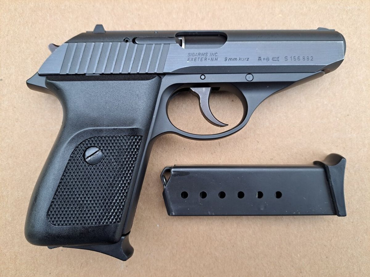 Collectible SIG Sauer P230 / 230 Semi-Auto. Made in West Germany .380 ACP / Caliber 2-Magazines ...